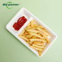 China Sugarcane Bagasse Snack Box 100% Biodegradable Compostable Food Container for Takeaway for sale
