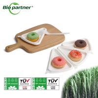 China Biodegradable Sugarcane Paper Snack Tray for Super Markets Promotion Customized Shape for sale