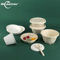 China Production Sugarcane Bagasse Salad Bowls for Biodegradable Takeaway Restaurant Dinner for sale