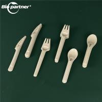 China Customized Logo Acceptable AQ12 Bio Compostable Napkin Pack Biodegradable Mini Sugar Cane Bagasse Cutlery Set for sale