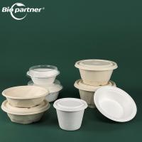 China Production Sugarcane Bagasse Salad Bowls in Customized Color for Disposable Tableware for sale