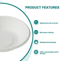 China Production Sugarcane Bagasse Salad Bowls in Customized Color for Disposable Tableware for sale
