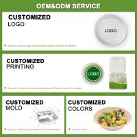 China Production Sugarcane Bagasse Salad Bowls in Customized Color for Disposable Tableware for sale