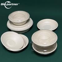 China Food Packaging Biodegradable Sugarcane Bagasse Pulp Disposable Round Salad Soup Bowl for sale