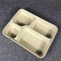 China Biodegradable Sugarcane Bagasse Food Container with Lid 750ml Microwave Safe Custom Size for sale