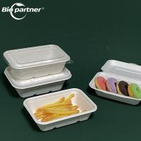 China 700ml Compostable Bagasse Food Box AK17 Biodegradable To Go Lunch Takeaway Container for sale