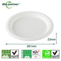 China Home Restaurant Bar Hotel Wedding Party Compostable Bagasse Paper Plate Pulp Tableware for sale