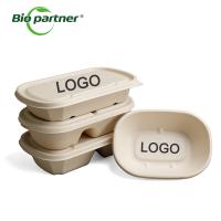 China 16oz 32oz Disposable Natural Biodegradable Take Away Round Salad Bowl Square Container for sale