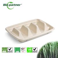 China Biodegradable Sugarcane Bagasse Taco Holder Tray 20000pcs Custom Size for Restaurant Serving for sale