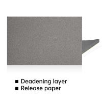 China 600mm x 500mm x 6mm Foamed Rubber Automotive Sound & Heat Insulation Carpet with 2000+ Microholes per cm³ for sale