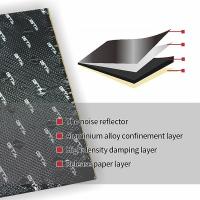 China Butyl Rubber Vibration Damping Pads 820x460mm 4mm Thick Automotive Noise Shield with IATF 16949 Certification for sale