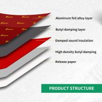 China High Density Butyl Rubber Anti Vibration Mat 820x460mm 3.0mm Thick for Automotive Doors and Hoods for sale