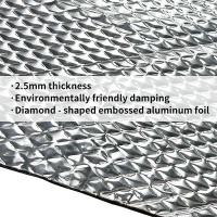 China 2.5mm Rhombus Embossed Aluminum Foil Automotive Sound and Heat Insulation Damping Sheet for sale