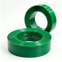China 5400N Anti Break PET Strapping Tape Pallet Cargo Green Polyester Strapping for sale
