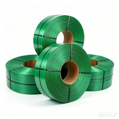 China Heavy Duty PET Strapping Band 5400N Recyclable Plastic Strapping Roll for sale