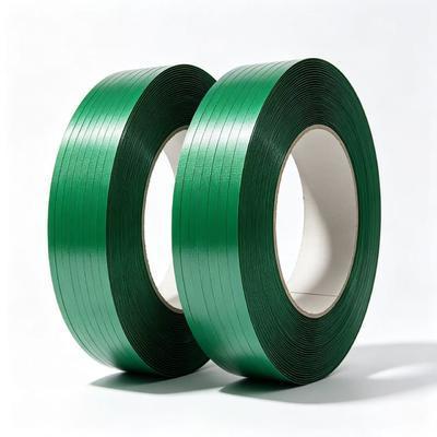 China 10000N PET Packaging Strap 25mm Tali Packing Strapping Band Green for sale