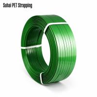 China Timber Bundling 13mm Tali Strapping Band PET 4160N Breaking Strength for sale