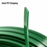 China Timber Bundling 13mm Tali Strapping Band PET 4160N Breaking Strength for sale