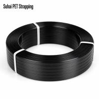 China Timber Bundling 13mm Tali Strapping Band PET 4160N Breaking Strength for sale
