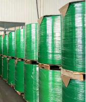 China Ultra Wide 32mm PET Strapping Band 12800N Compressed Bale Bundling PET Strapping for sale