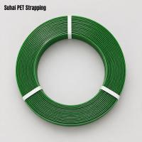 China Export Grade 12mm Tali Strapping PET Packing Strap 3360N Low Camber for sale
