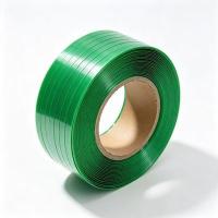 China 13mm Green PET Strap 4160N Compact Carton Bundling Plastic Strapping Roll for sale