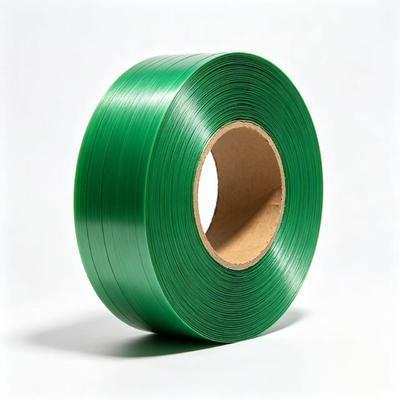 China 16mm Polyester PET Strapping 5760N Impact Resistant Polyester Strap Roll for sale