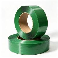 China Factory Bulk Packaging Strapping Roll 7600N Mainstream Green PET Strap for sale