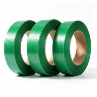 China Factory Bulk Packaging Strapping Roll 7600N Mainstream Green PET Strap for sale