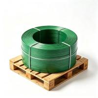 China Dual Use 16mm PET Packing Belt 6400N Pallet Bundling Packing Patti Roll for sale