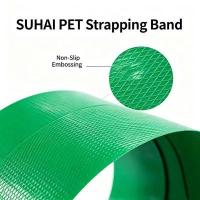 China Dual Use 16mm PET Packing Belt 6400N Pallet Bundling Packing Patti Roll for sale