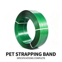 China Tension Retentive 15mm PET Strapping Belt 6000N Bale Grade Banding Roll for sale