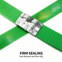 China Tension Retentive 15mm PET Strapping Belt 6000N Bale Grade Banding Roll for sale