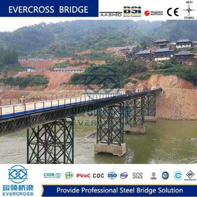 China 321-Type Bailey Truss Bridge Three Rows Of Single-Layer Reinforcement OEM for sale