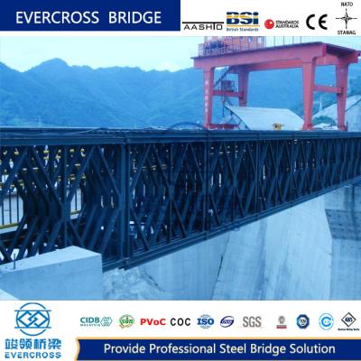 China Prefabricated Steel Bailey Bridge Single Design Load Long Life COC certificate for sale