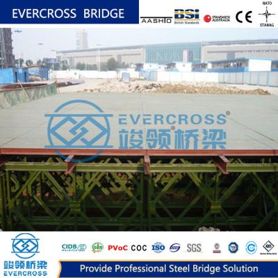 China Large Span Steel Bridge Bailey Type Platform With Long Life for sale