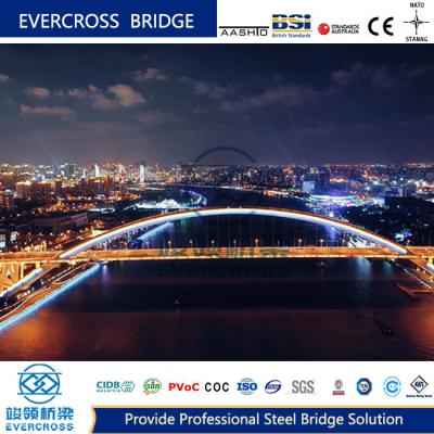 China High Strength Prefab Steel Bridge Large Span Portable Railway Steel Bridge for sale