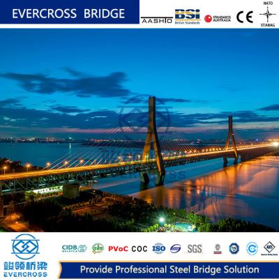China Heavy Loading Capacity Composite Beam Bridge High Torsional Stiffness for sale