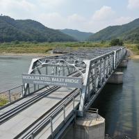 China Modular Steel Bailey Bridge with High Load Capacity and Rapid Deployment for Custom Length and Width for sale