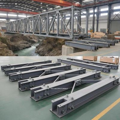 China Modular Steel Bailey Bridge with Grade 8.8 Bolts High Load Capacity and Customizable Modular Design for sale