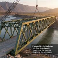 China Modular Steel Bailey Bridge with 120 Tons Carry Capacity, Lightweight Components for Easy Handling, and Hoisting In Site Installation for sale