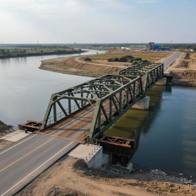 China Modular Steel Bailey Bridge with 120 Tons Carry Capacity and 1.2m Deck Height for Military and Infrastructure Use for sale