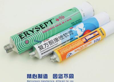 China Different Volume Packaging Aluminum Squeeze Tubes 6 Color Customized Artwork for sale