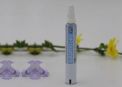 China Collapsible Aluminum Squeeze Tubes For Eye Ointment Plastic Nozzle for sale