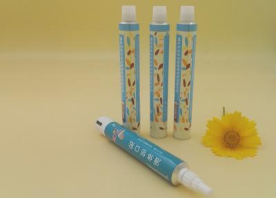 China 4.5 ml - 200 ml Aluminum Packaging Tubes Shining Appearance For Skin / Oral Care for sale
