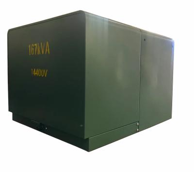 China 167kVA Single Phase Pad Mounted Oil Type Transformer 24940V 14400V for sale