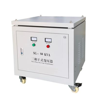 China 50KVA Three Phase Isolation Transformer 415V 400V 380V with 80-99% Efficiency and CE/ISO Certification for sale