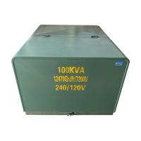 China 100kVA Single Phase Oil Type Pad Mounted Transformer 12.47KV 120V with 99.25% Efficiency Rating for sale