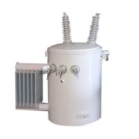 China 167 KVA Pole Mount Distribution Transformer 34.5kV to 240V Single Phase with 350W No-load Loss for sale
