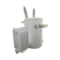 China 167 KVA Pole Mount Distribution Transformer 34.5kV to 240V Single Phase with 350W No-load Loss for sale